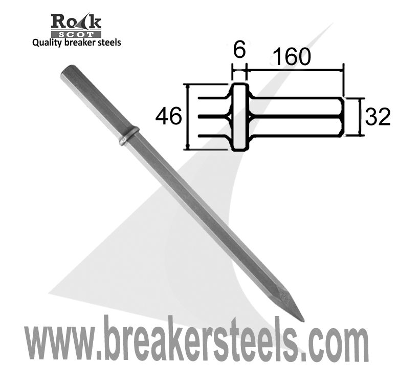 Hex 32mm x 160mm 1 x6 Point