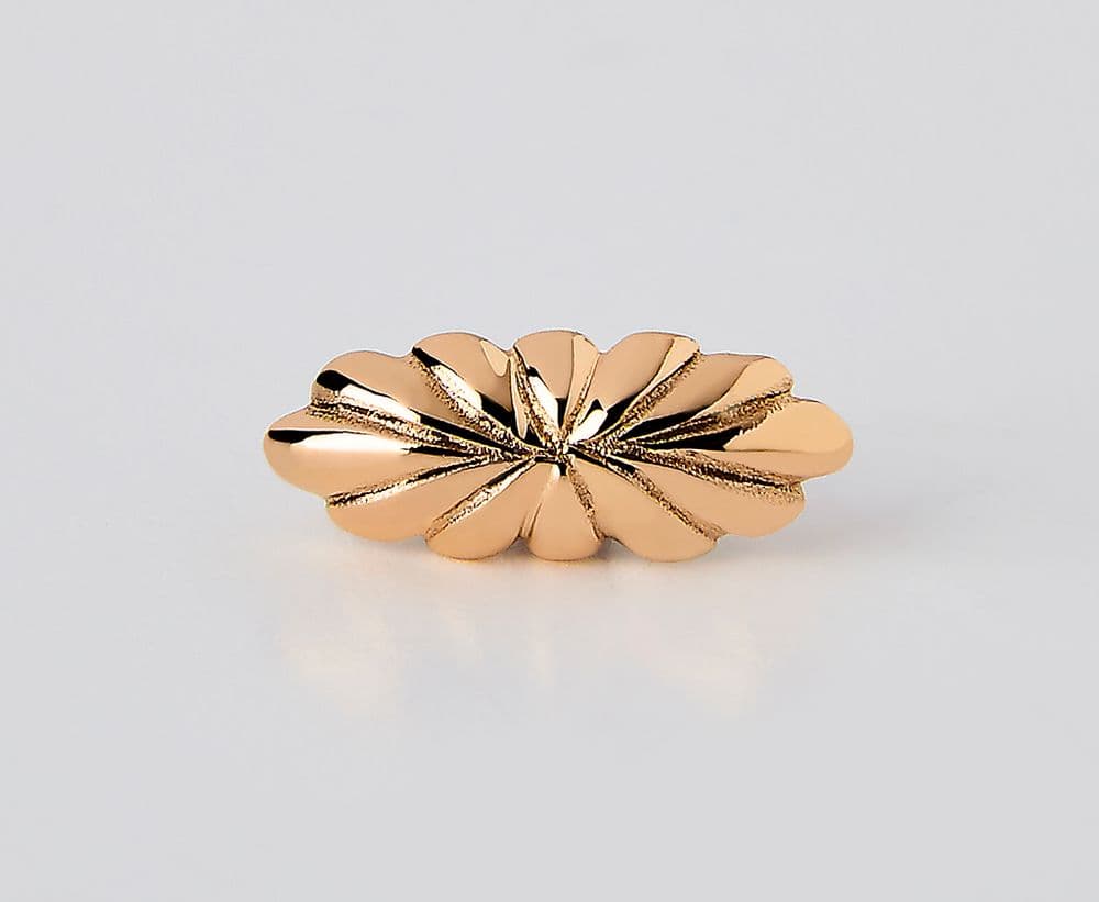 Set of 4 Gold Fern Peg Ornaments