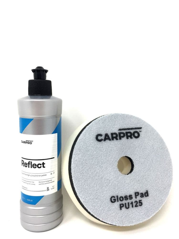 Carpro Reflect Super Fine High Gloss Finishing Polish 250ml 125mm Gloss pad