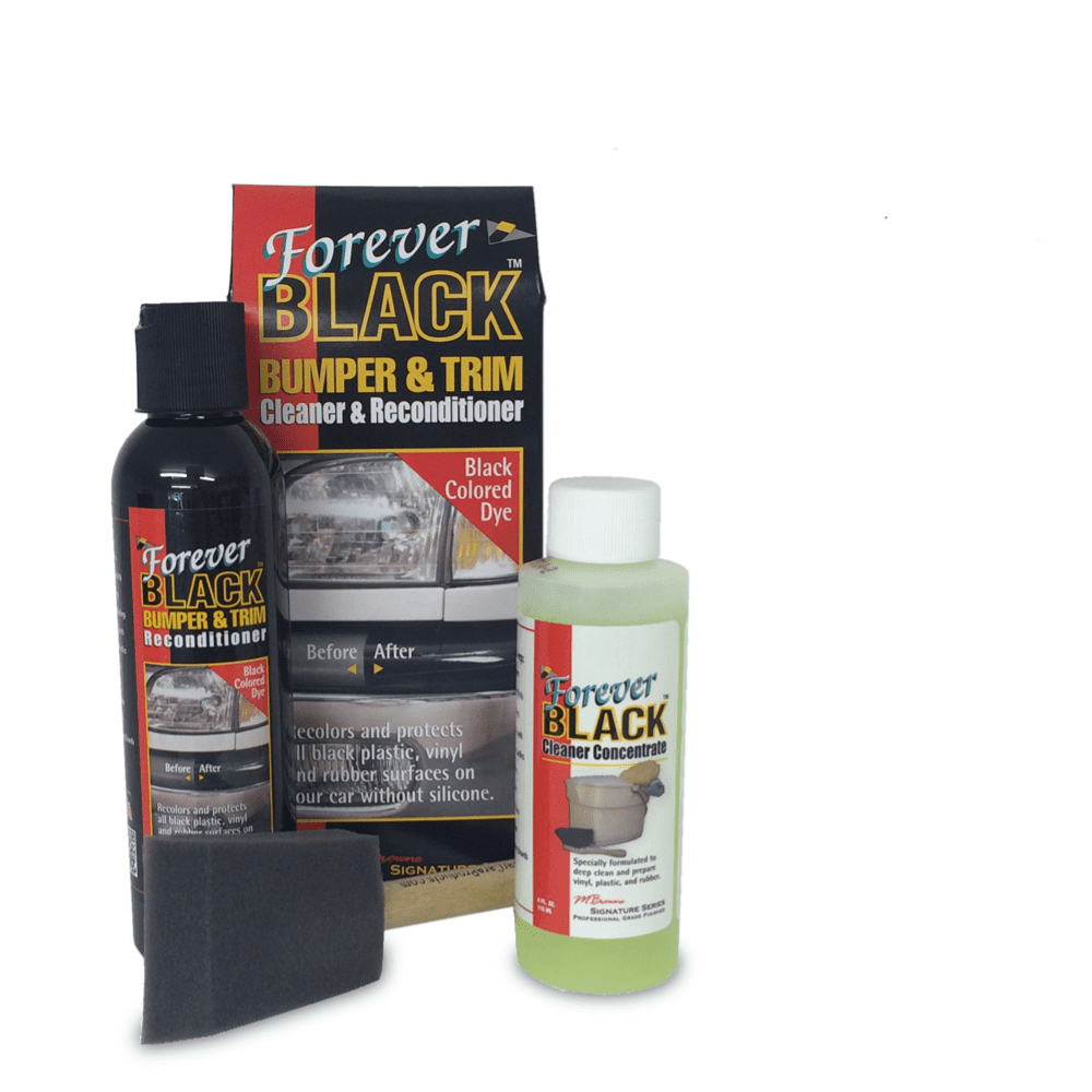 Forever Black Bumper & Trim Cleaner & Reconditioner Kit NEW Version