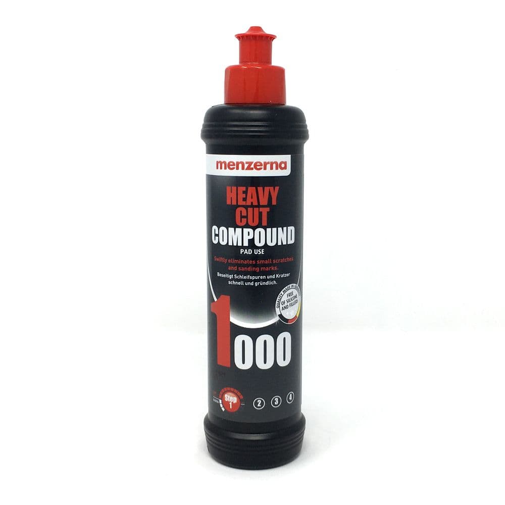 Menzerna 1000 Heavy Cut Compound 250ml Eliminates Scratches Overspray