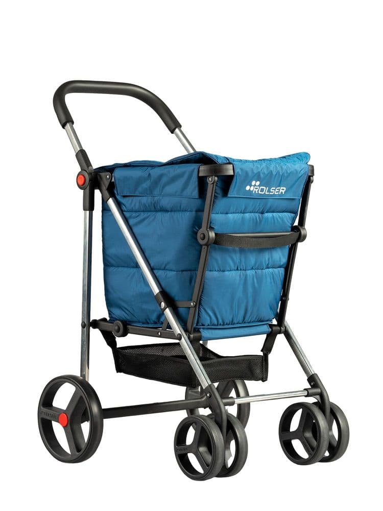 Rolser Basket Polar 4 Big Wheel 2 Swivelling Foldable Shopping Trolley ...