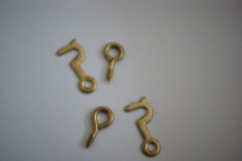 Brass Hook and Eye qty 2