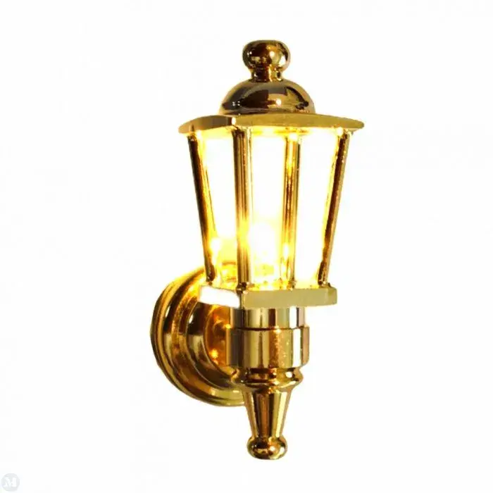 External Brass Battery Coach Light