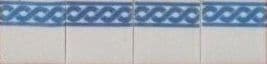 Individual Blue Border Tiles B5