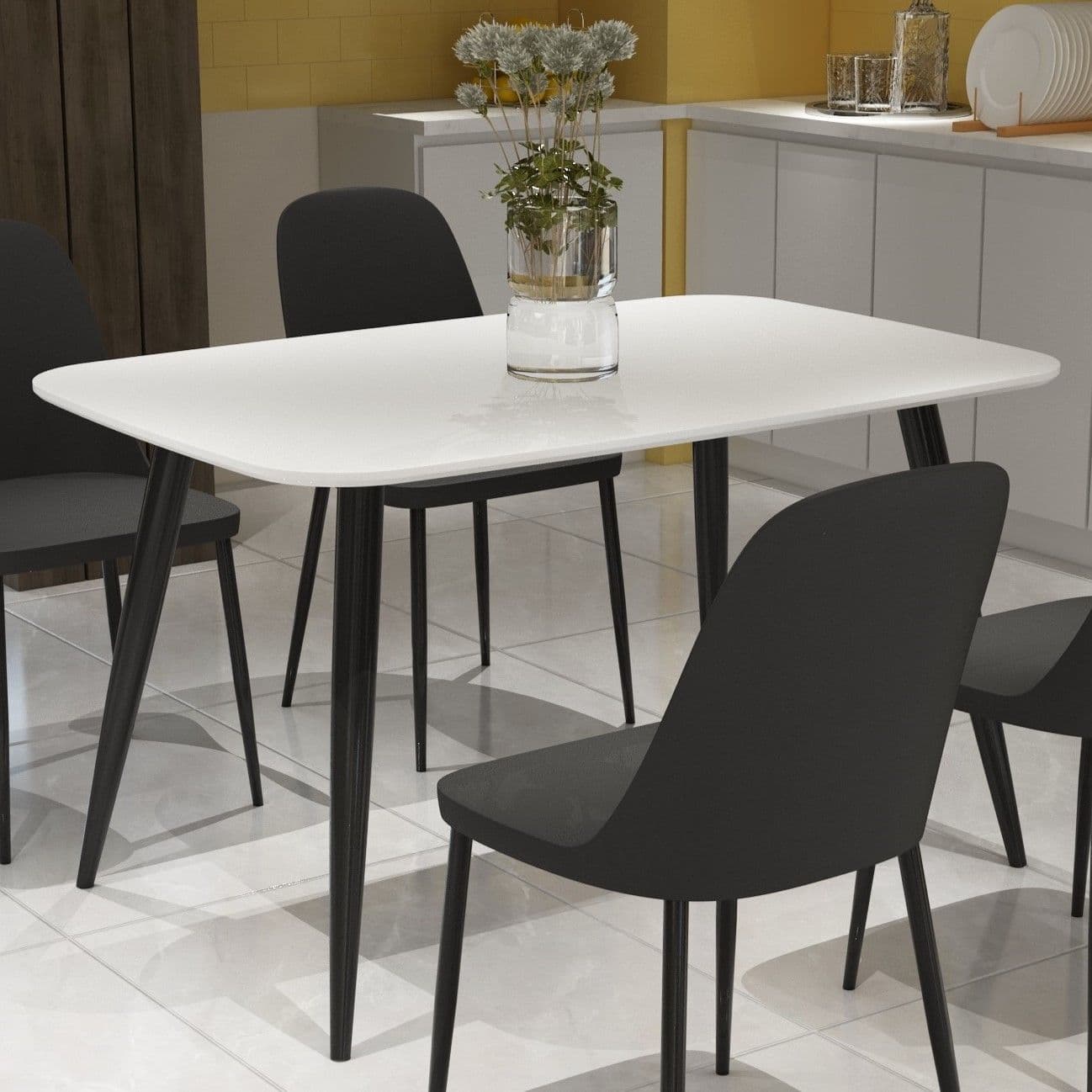 Bruno Square/Rectangle Dining Table in Multiple Colours ASTB3/ASTB4 CP