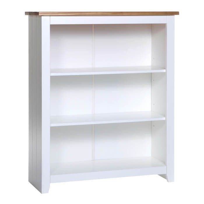 Columbo White Low Bookcase