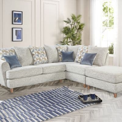 Lusso Corner Sofa with Stool LEBUS