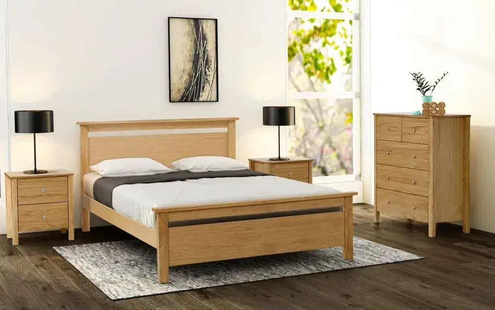 Nero Solid Wood Super King Size Bed - LLB