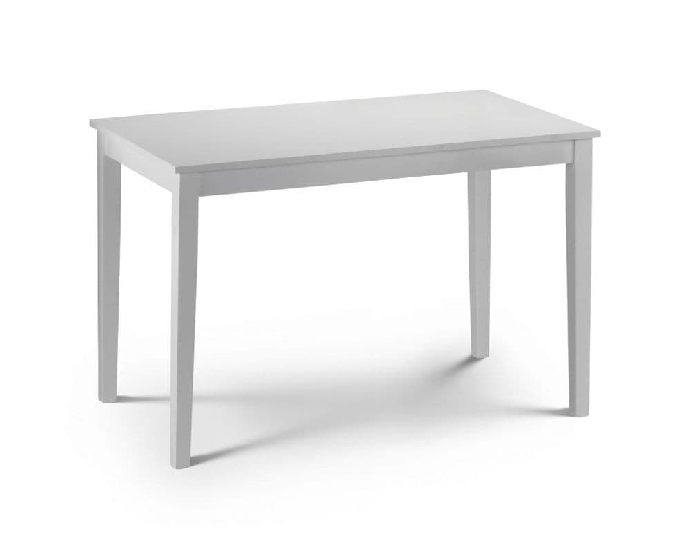Ragusa Satin White Lacquered Finished Dining Table JB541