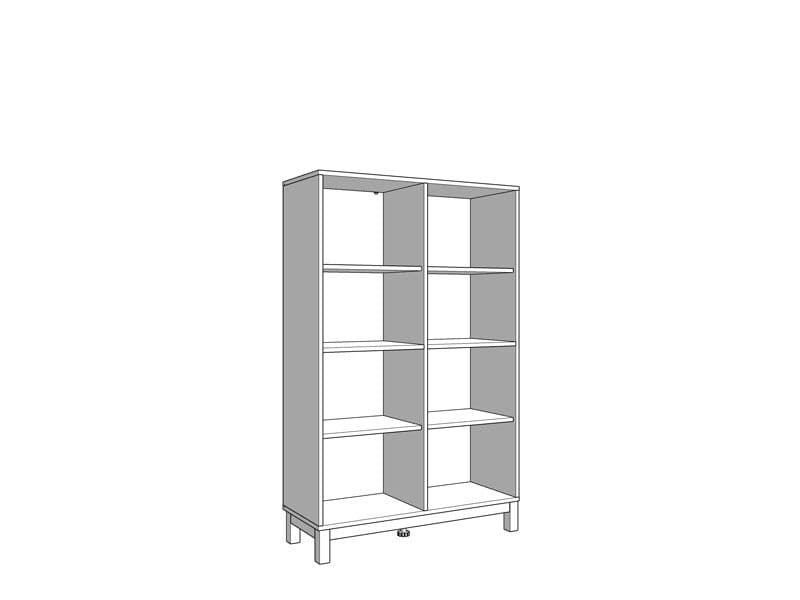 Savoia Cashmere Taupe Panelled Low Showcase Display Cabinet 11013521 RZ