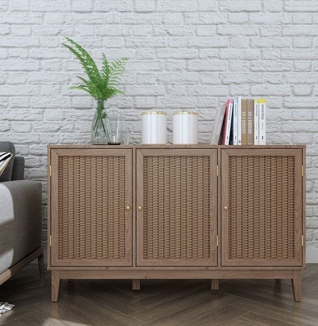 Trouville Oak Effect Large Wide 3 Door Sideboard 22LD369
