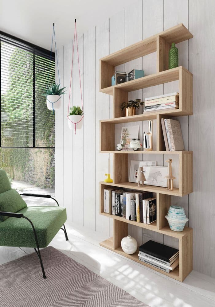 Venice Open Back Oak Effect Bookcase 2605