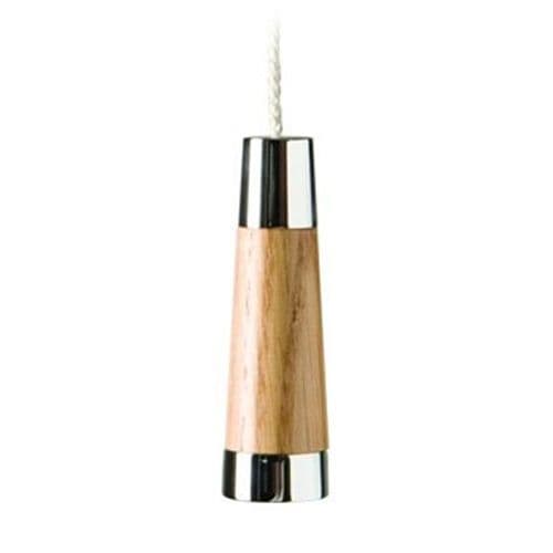Miller Classic Chrome And Natural Oak Light Pull 697C