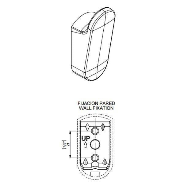 Sonia S6 Robe Hook Black 166435