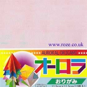 Aurora origami 4 5 inch 11cm square 12 sheets b16