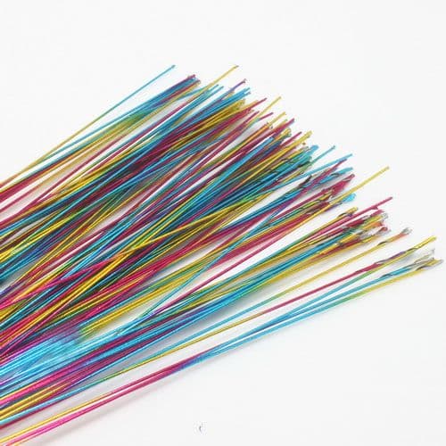 Florist wires Assorted colours 20 pieces Length 80cm Diameter 0 8mm ...