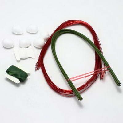 Mesh Nylon flower making kit pink 6 flowers 10cm diameter of flowers ...