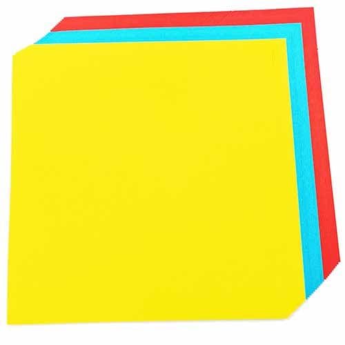 Origami paper Yellow Burgandy 14cm x 14cm 30 sheets 80 gsm CZZ120