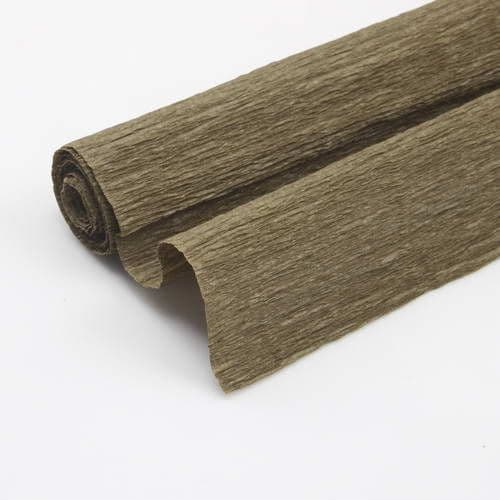 Thick Crepe paper brown 40cm x 100cm 1 sheet CR239a
