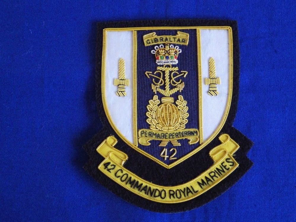 42 COMMANDO ROYAL MARINES BLAZER BADGE