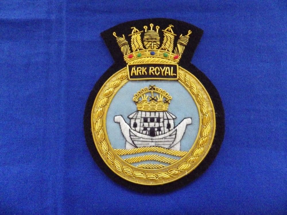 HMS ARK ROYAL BLAZER BADGE