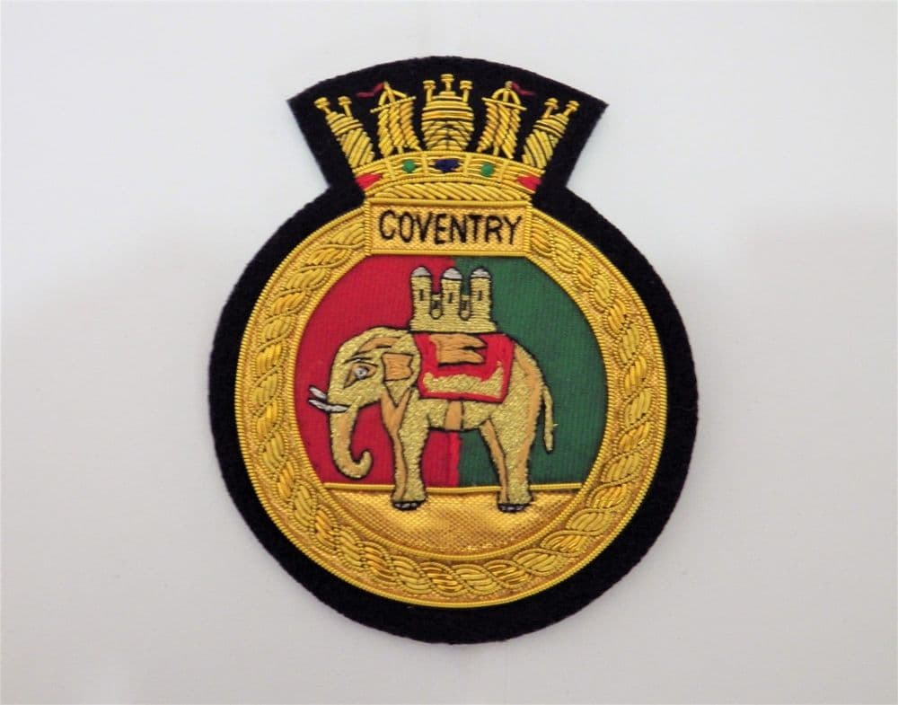 HMS COVENTRY BLAZER BADGE