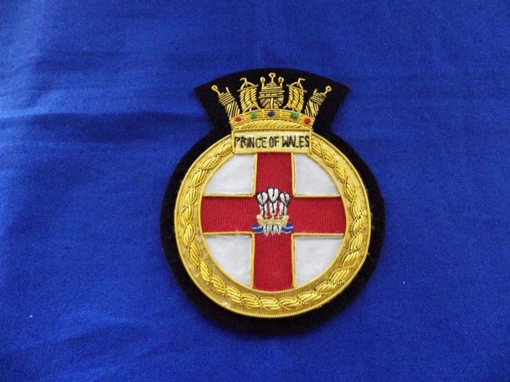 HMS PRINCE OF WALES BLAZER BADGE