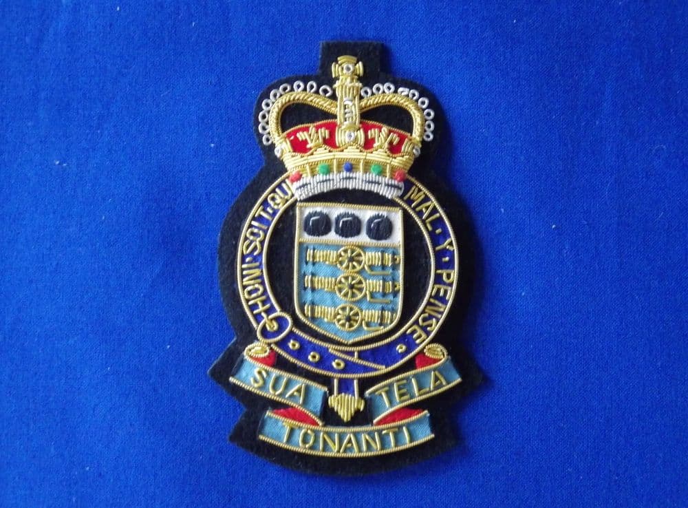 ROYAL ARMY ORDNANCE CORPS RAOC BLAZER BADGE