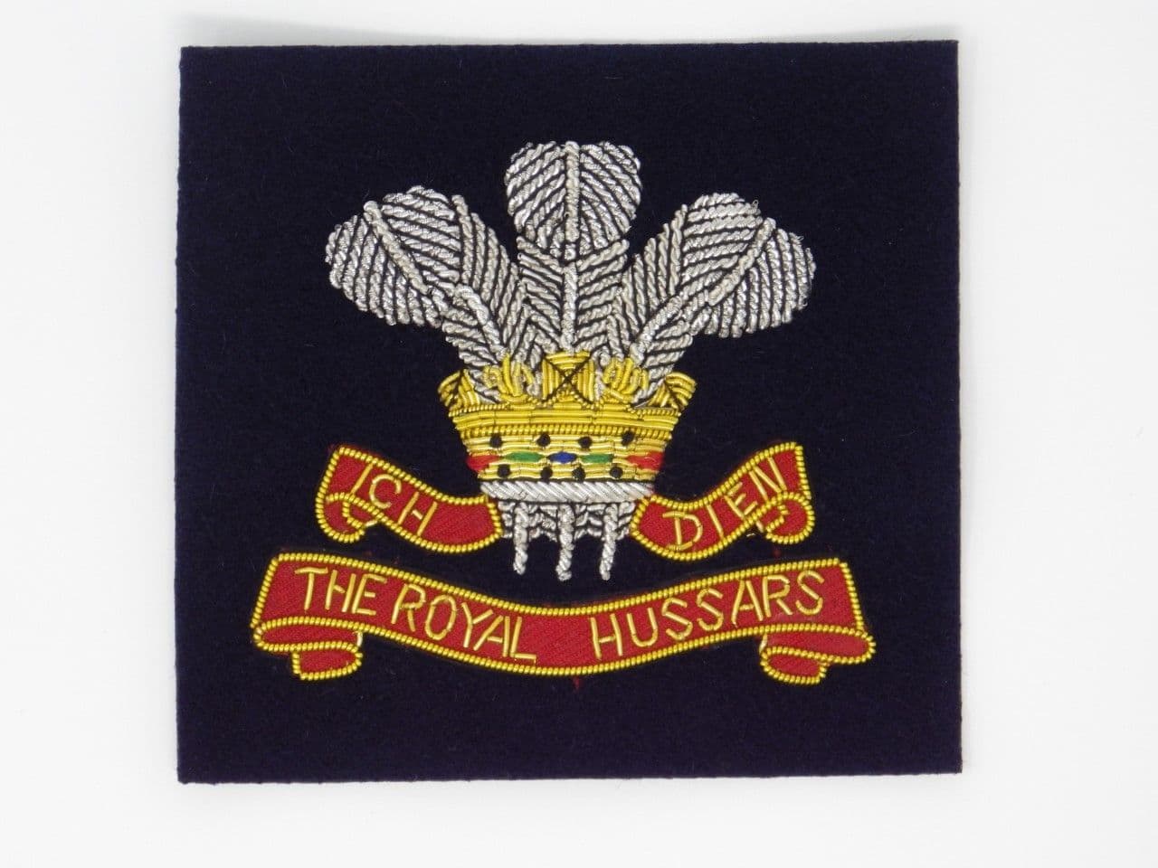 THE ROYAL HUSSARS BLAZER BADGE refs A