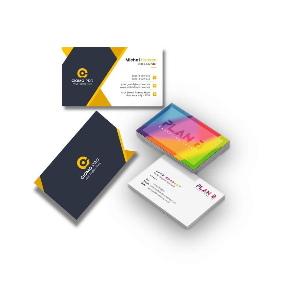 5000 Business Cards from only 126 printed on 450gsm smooth silk card ...