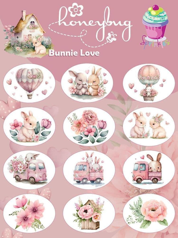 Bunnie Love Sprinkle Sheet