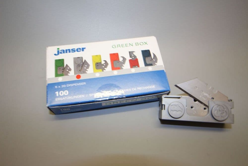Janser Green Box Straight Heavy duty Blades RWS006A