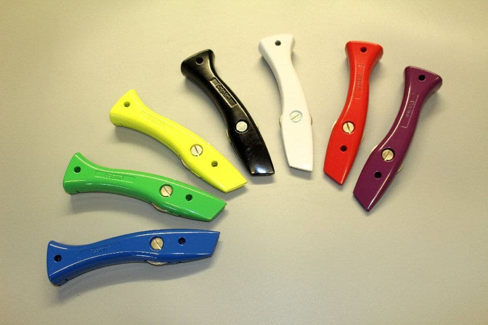 RWS025E Blue Dolphin Knife with case | Carpet Fitters Knife | Dolphin knife