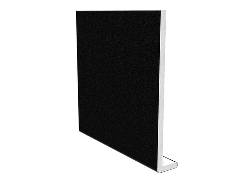 FASCIA BOARD PLAIN 225MM x 10MM x 5MT COLOURED BLACK OR BROWN