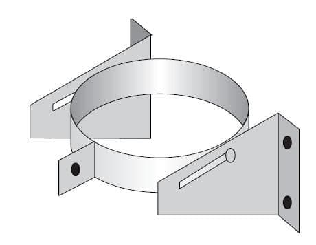FLUE BOTTOM SUPPORT BRACKET TECHNOFLEX 155MM 4009