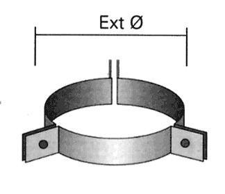 FLUE ICID GUY WIRE BRACKET 125MM 95900P0180