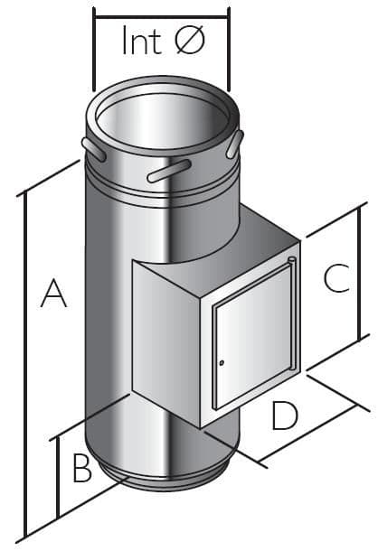 FLUE ICID INSPECTION LENGTH 150MM DN8A011