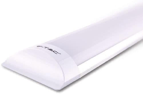 FLUORESCENT LIGHT LED SLIM BATTEN 6000LM 4K SINGLE FITTING 50W 5ft