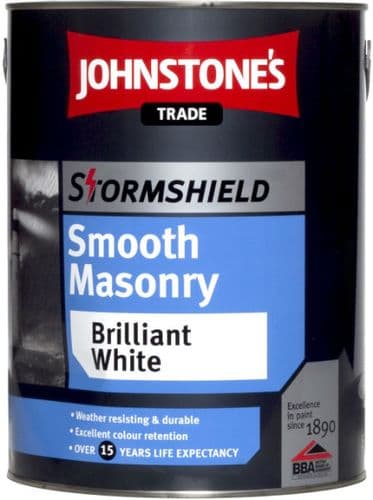 JOHNSTONES PAINT STORMSHIELD MAGNOLIA MASONRY 10ltr