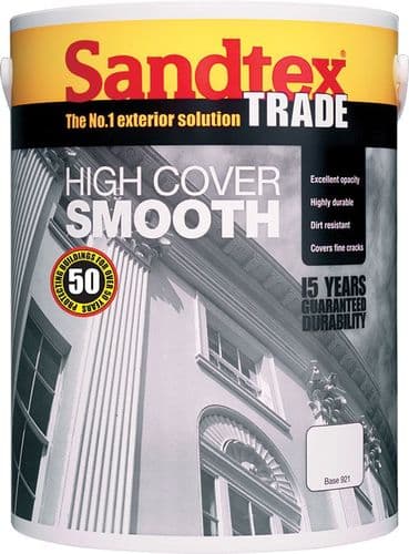 JOHNSTONES STORMSHIELD SMOOTH MASONRY PAINT WHITE 5ltr