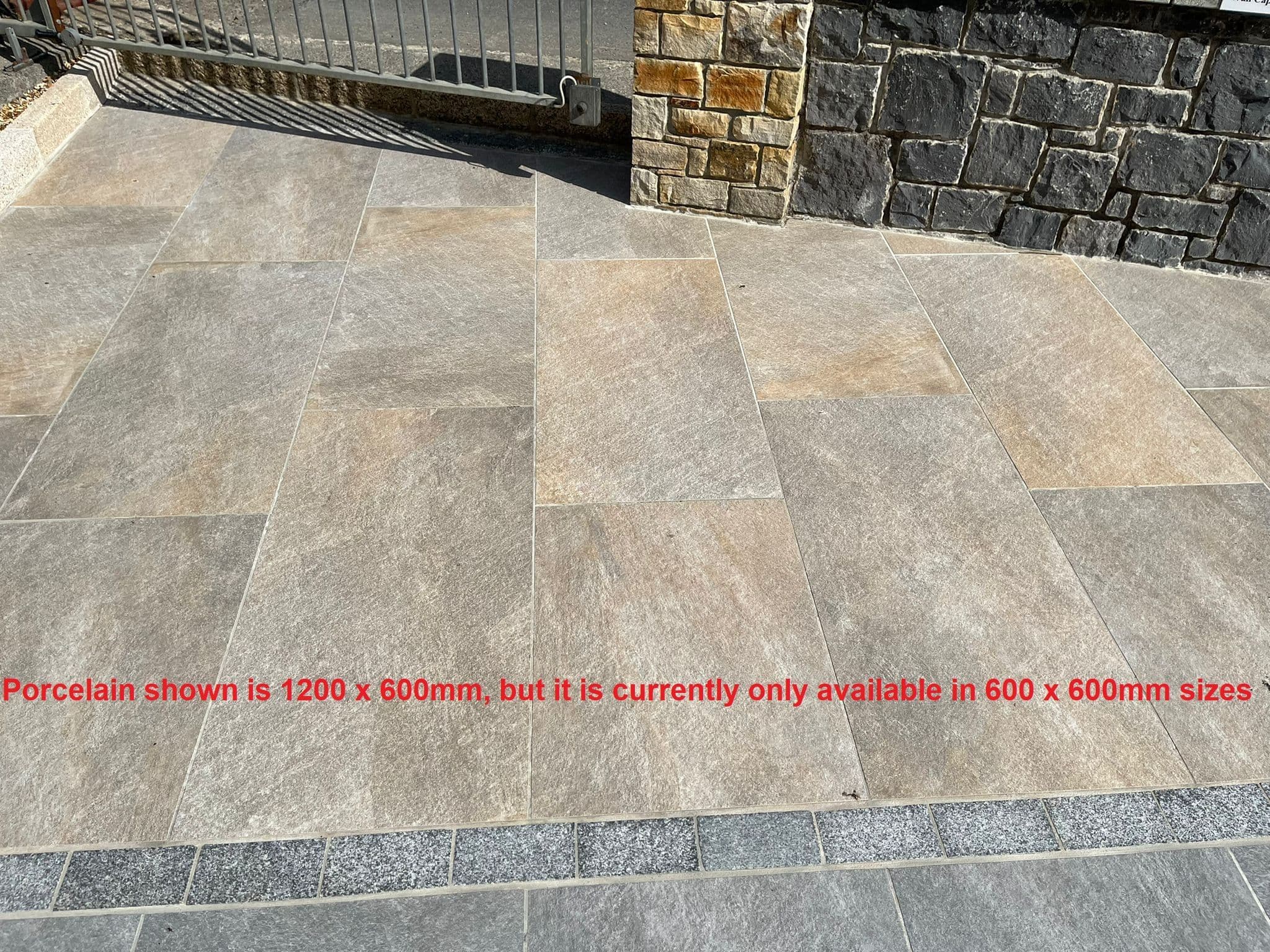PORCELAIN PAVING QUARTZITE SAND 600 x 600 x 20MM END OF LINE