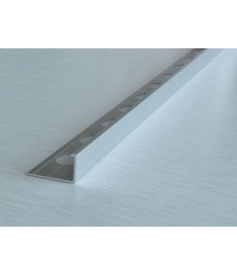 TILE TRIM CHROME SQUARE EDGE 10MM x 2 4MT