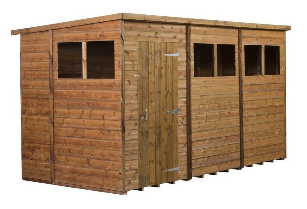 Empire Pent Shed Shiplap Tongue & Groove 12X6 With Windows