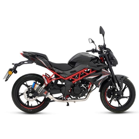 BN 125 2025 - 2026 Performance Exhaust System 200 mm Round GP Carbon ...