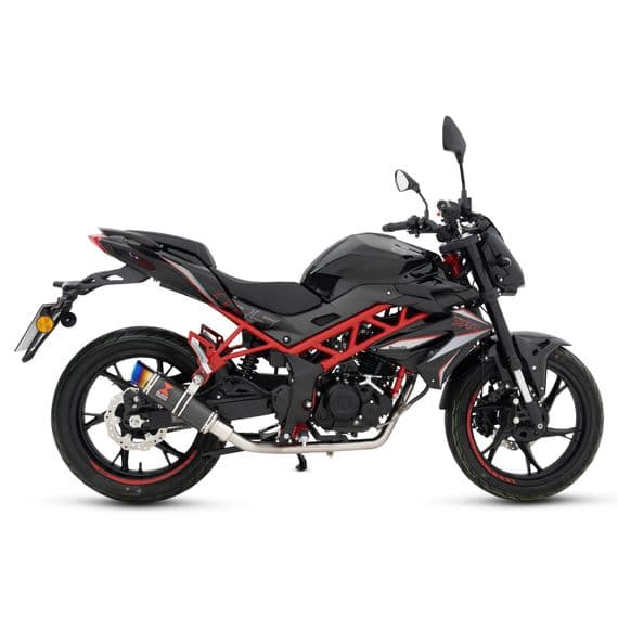 BN 125 2025 - 2026 Performance Exhaust System 230 mm Round GP Carbon ...