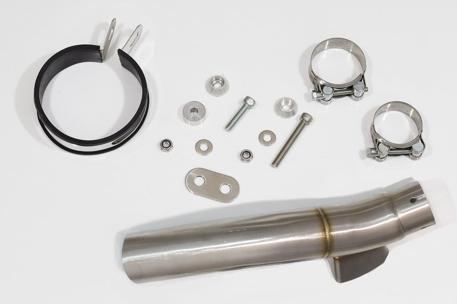 CB 500 Hornet 2024 - 2026 Exhaust Link Pipe 300mm Round Stainless Silencer