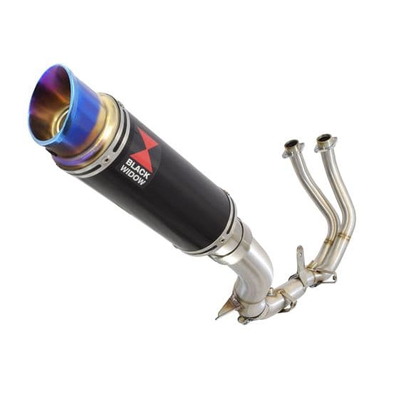 CB 500 Hornet 2024 - 2026 Exhaust System 230mm GP Round Blue Tip Black ...