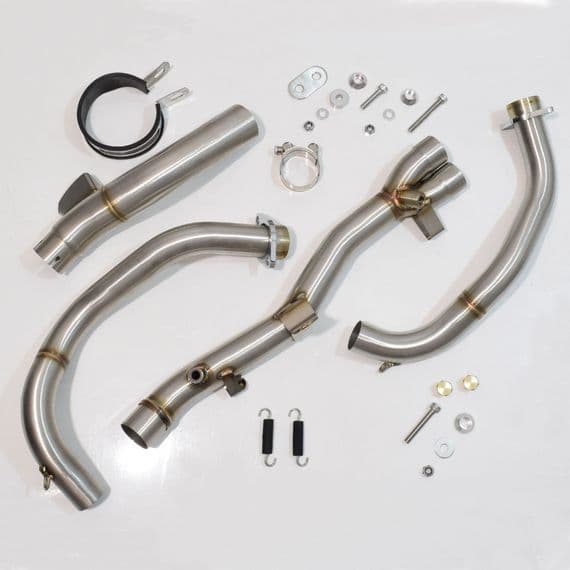 CB 500 Hornet 2024 - 2026 Exhaust System 230mm GP Round Blue Tip Black ...