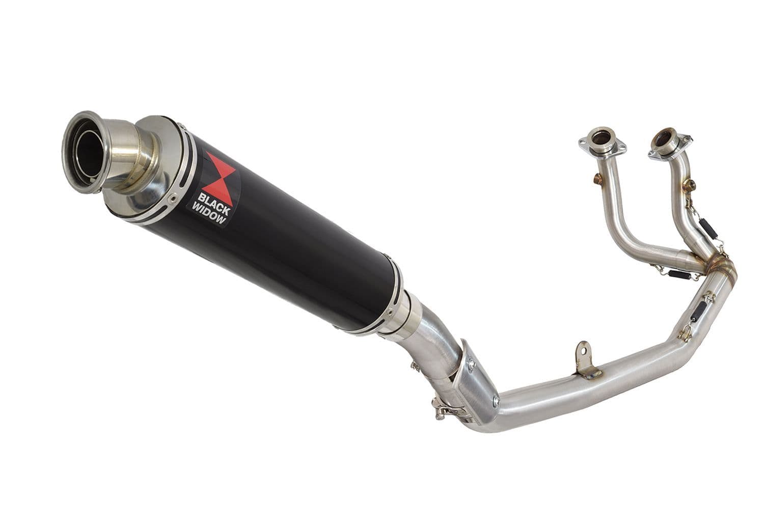 CRF1100 Africa Twin Exhaust De - Cat Full System 350mm Round Black ...